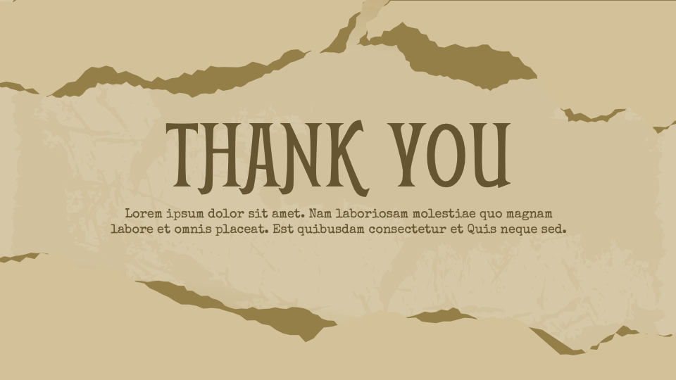 Free Vintage Torn Paper Presentation Theme for Google Slides and PowerPoint