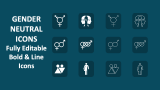 Gender Neutral Icons for Google Slides and PowerPoint