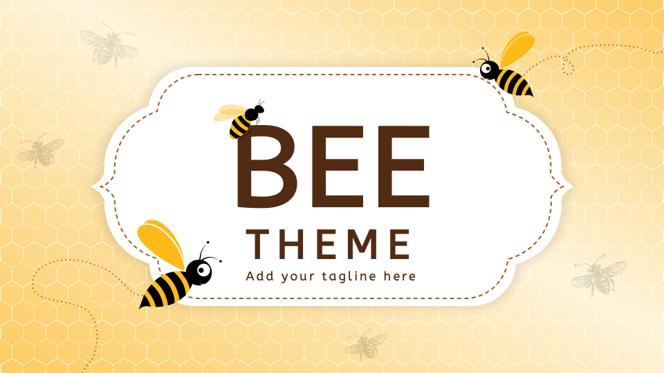 Free Bee Presentation Theme for Google Slides and PowerPoint