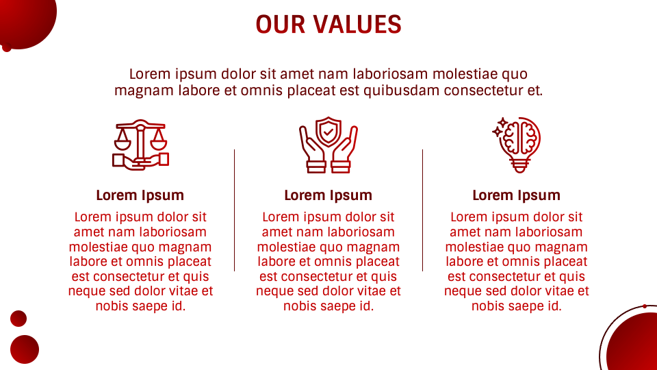 Red Corporate Presentation Theme for Google Slides and PowerPoint