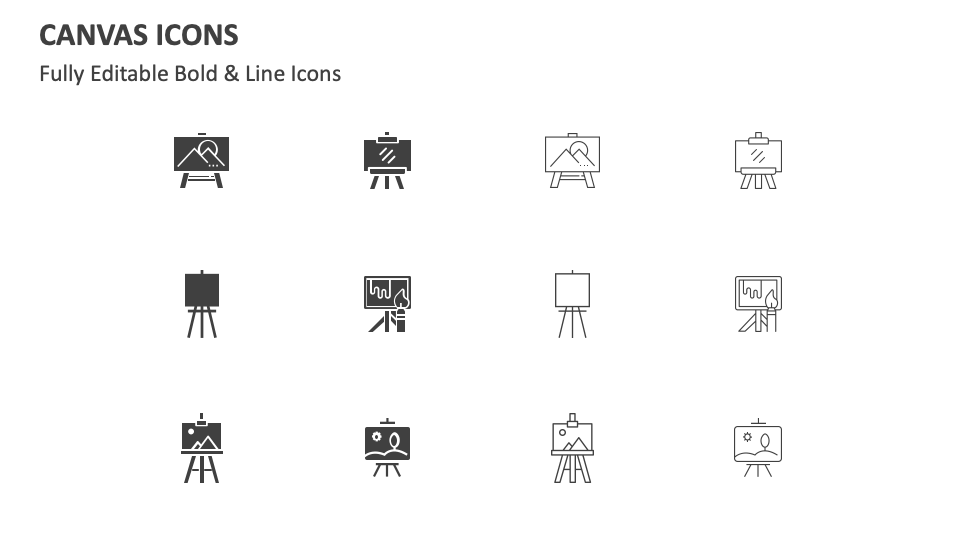 Canvas Icons for Google Slides and PowerPoint