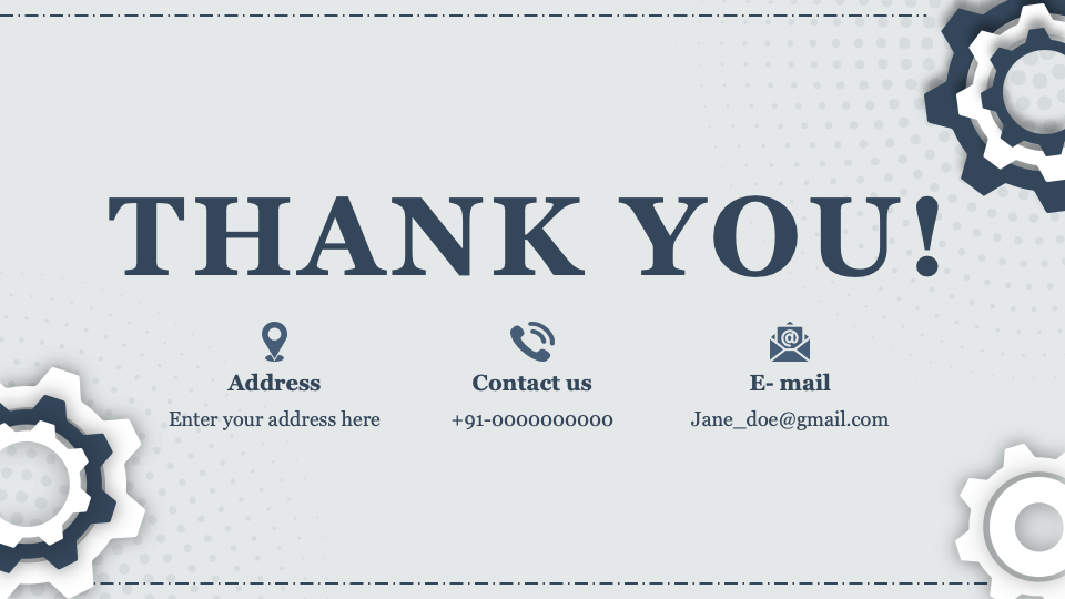 Free Gear Presentation Theme for Google Slides and PowerPoint