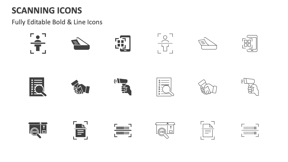 Scanning Icons for Google Slides and PowerPoint