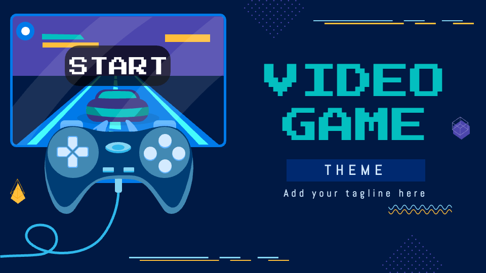Free Video Game Theme for Google Slides and PowerPoint