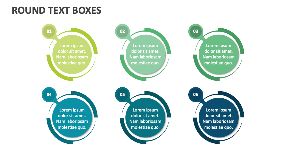 Round Text Boxes Template for PowerPoint and Google Slides - PPT Slides