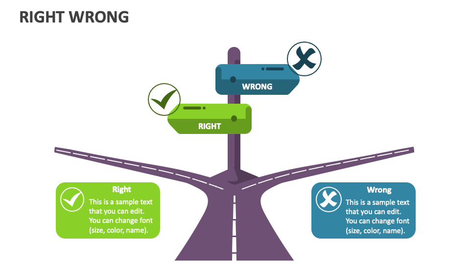 Right Wrong PowerPoint and Google Slides Template - PPT Slides