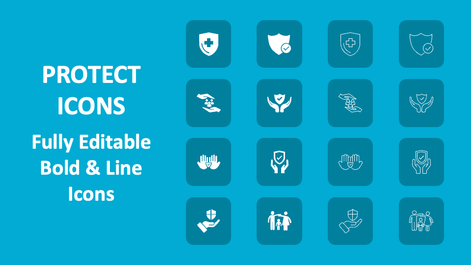 Protect Icons for Google Slides and PowerPoint