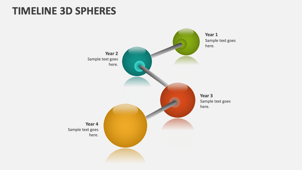 Timeline 3D Spheres Template for PowerPoint and Google Slides - PPT Slides