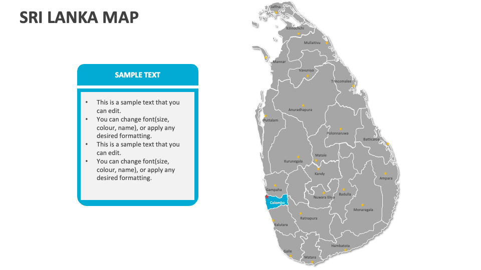 Sri Lanka Map for Google Slides and PowerPoint - PPT Slides