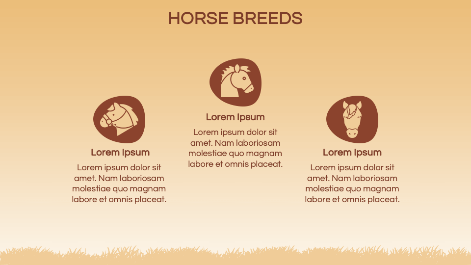 Horse Presentation Theme for PowerPoint and Google Slides - PPT Slides