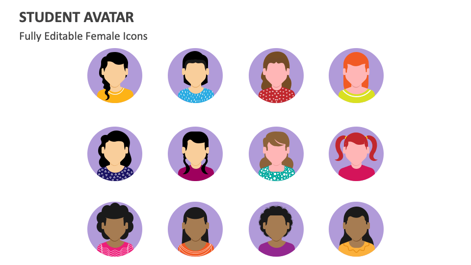 Student Avatar for Google Slides and PowerPoint