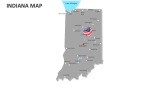 Indiana Map for Google Slides and PowerPoint - PPT Slides