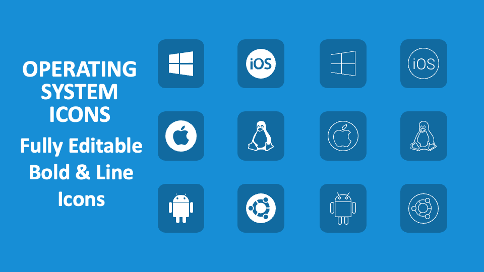 Operating System Icons for Google Slides and PowerPoint