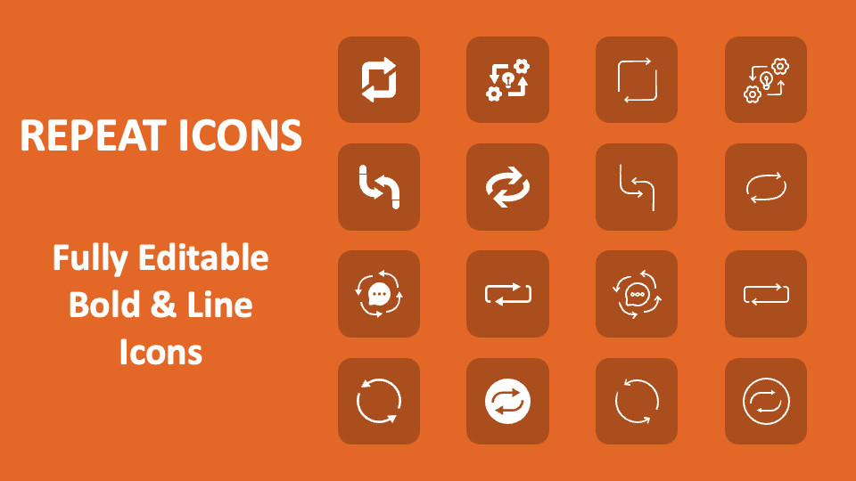 Repeat Icons for Google Slides and PowerPoint