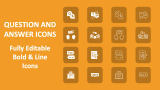 Question and Answer Icons for Google Slides and PowerPoint
