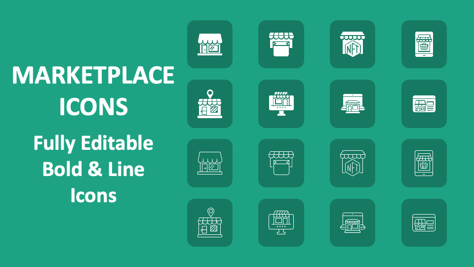 Marketplace Icons for Google Slides and PowerPoint