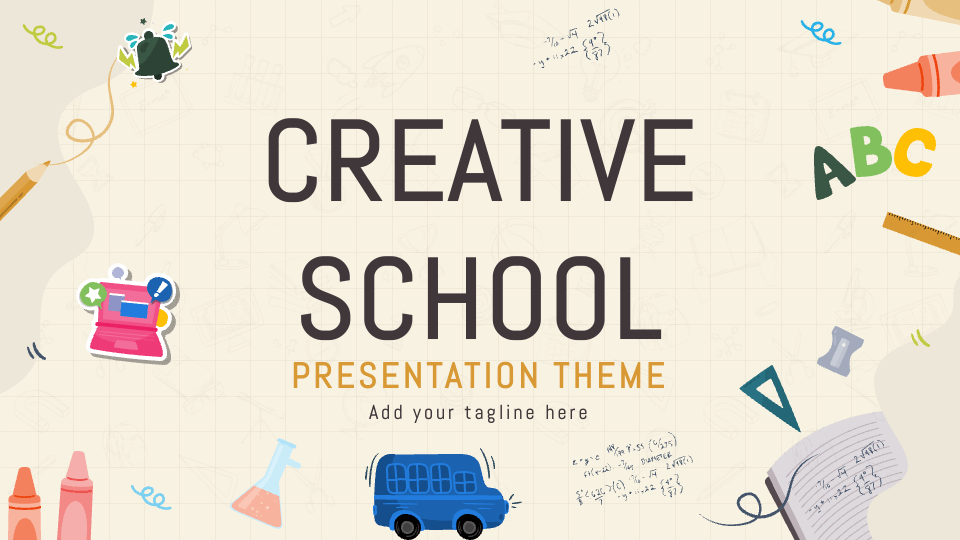 Free Creative School Presentation Theme for Google Slides and PowerPoint