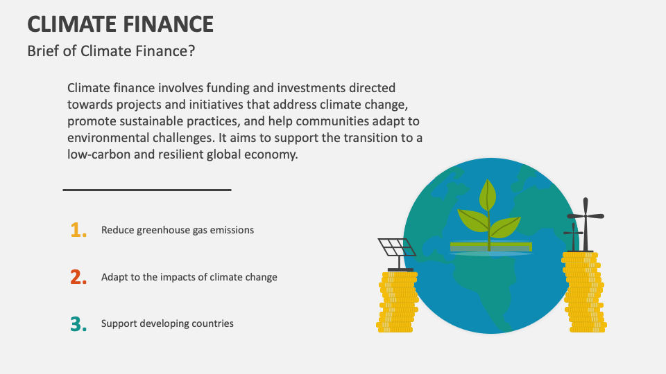 Climate Finance Template for Google Slides and PowerPoint - PPT Slides