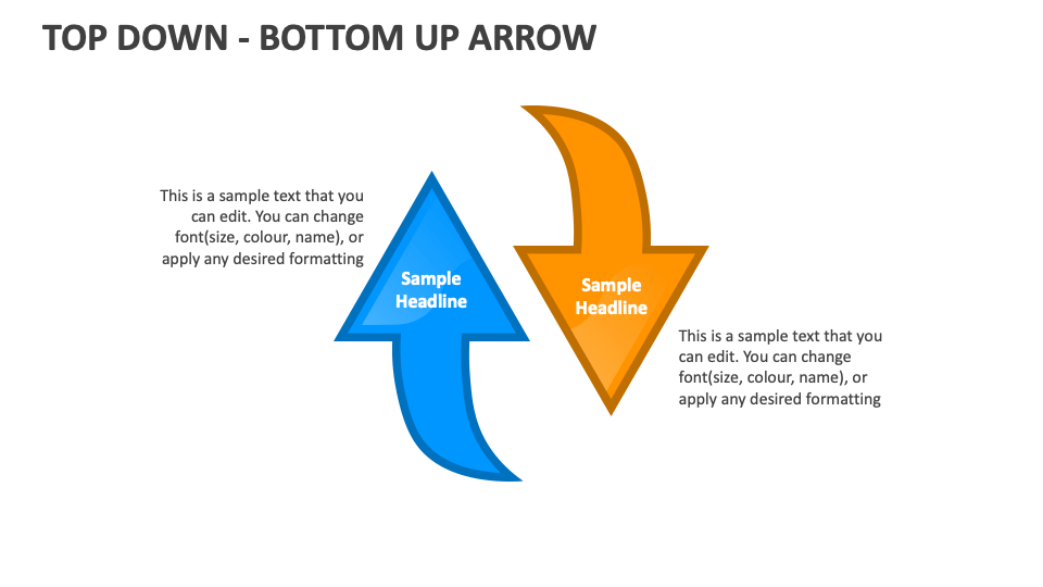 Top Down - Bottom Up Arrow PowerPoint and Google Slides Template - PPT ...