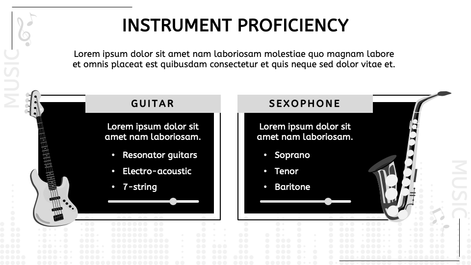 Free Musician Portfolio Presentation Template for Google Slides and ...