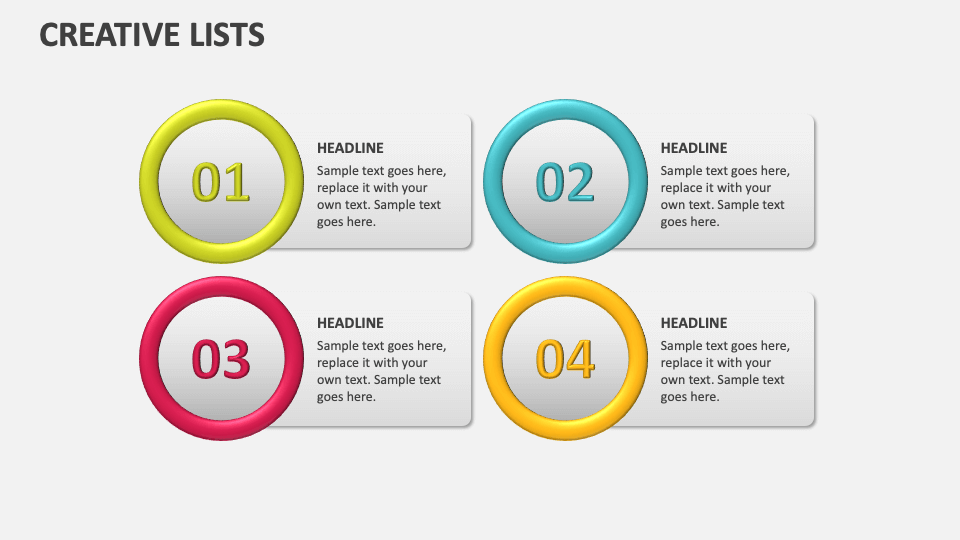 Creative Lists Template for PowerPoint and Google Slides - PPT Slides