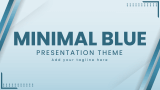 Minimal Blue Presentation for Google Slides and PowerPoint