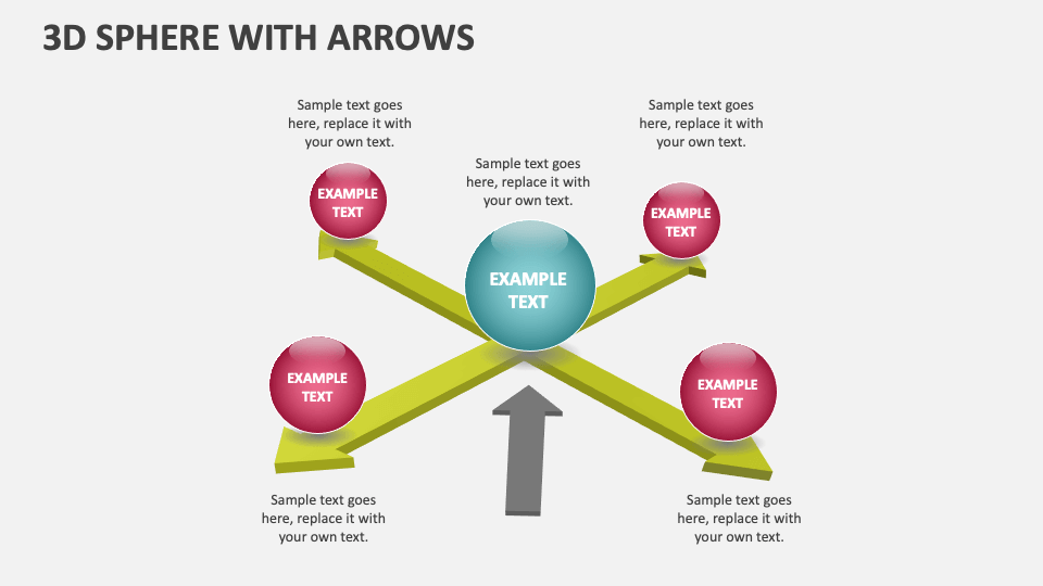3D Sphere with Arrows Template for PowerPoint and Google Slides - PPT ...