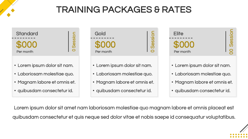 Personal Trainer Portfolio Template for Google Slides and PowerPoint ...