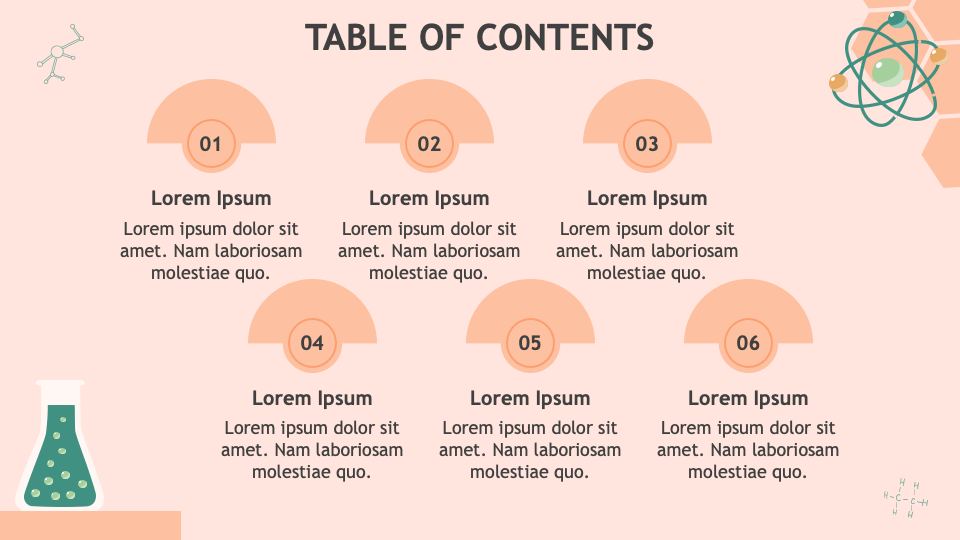 Free Chemistry Lesson Presentation Theme for Google Slides and PowerPoint