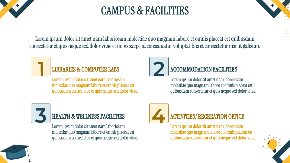 Free Modern University Theme for Google Slides and PowerPoint