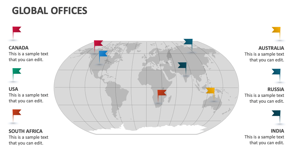 Global Offices PowerPoint and Google Slides Template - PPT Slides