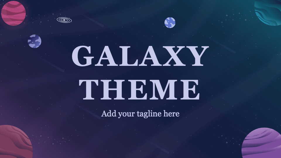 Free Creative Galaxy Theme for Google Slides and PowerPoint