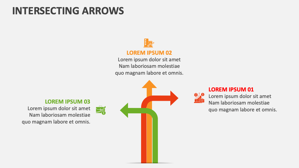 Intersecting Arrows Template for Google Slides and PowerPoint - PPT Slides