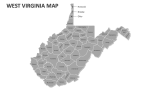 West Virginia Map for Google Slides and PowerPoint - PPT Slides