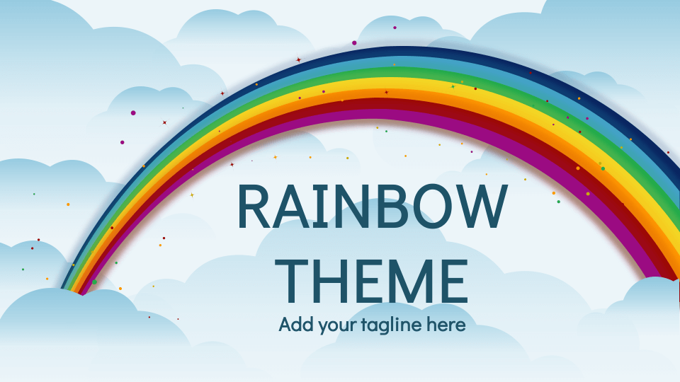 Free Rainbow Presentation Theme for Google Slides and PowerPoint