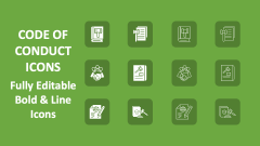 Code of Conduct Icons for Google Slides and PowerPoint