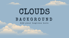 Free Clouds Background Presentation for Google Slides and PowerPoint
