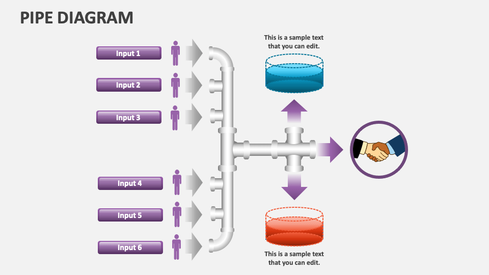 Pipe Diagram Template for PowerPoint and Google Slides - PPT Slides