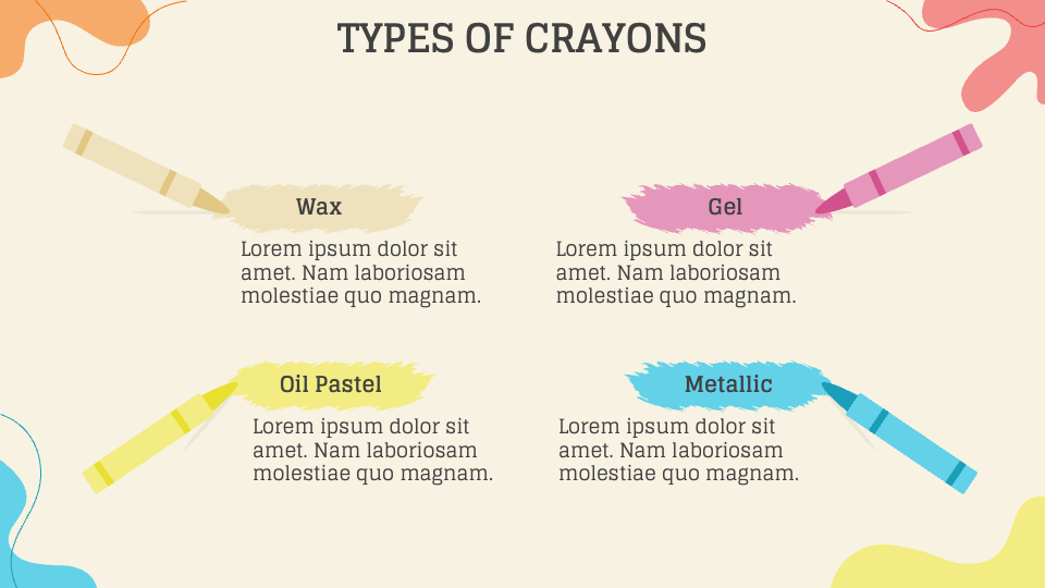 Free Crayons Presentation Theme for Google Slides and PowerPoint