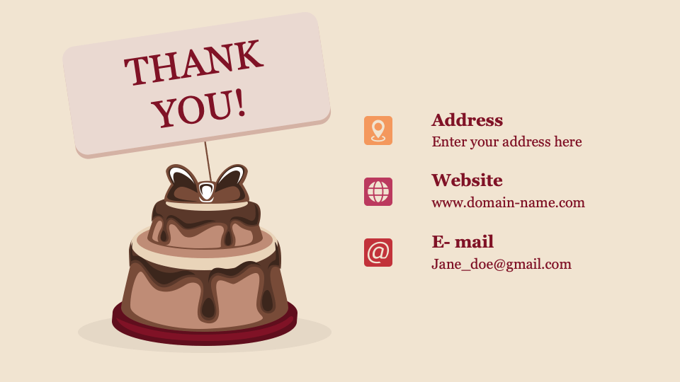 Cake Shop Presentation Theme for PowerPoint and Google Slides - PPT Slides