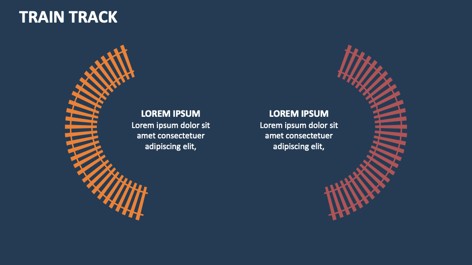 Train Track Template for PowerPoint and Google Slides - PPT Slides