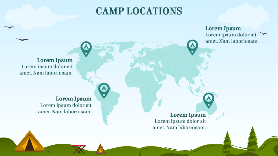 Free Summer Camp Presentation Theme for Google Slides and PowerPoint