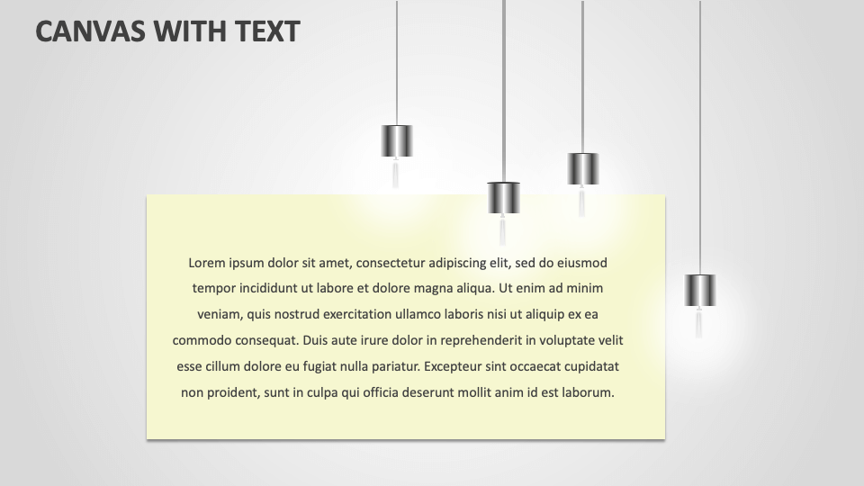 Canvas with Text PowerPoint and Google Slides Template - PPT Slides