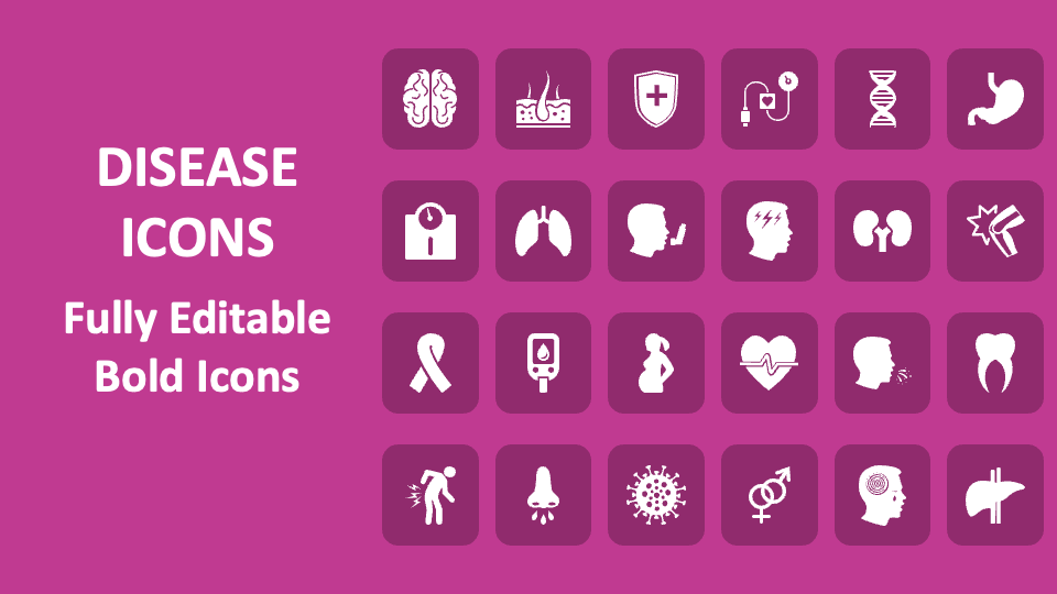 Disease Icons for PowerPoint and Google Slides - PPT Slides