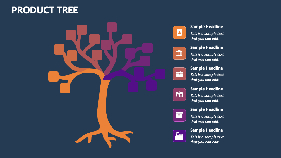 Product Tree PowerPoint and Google Slides Template - PPT Slides