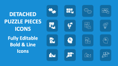 Detached Puzzle Pieces Icons for Google Slides and PowerPoint