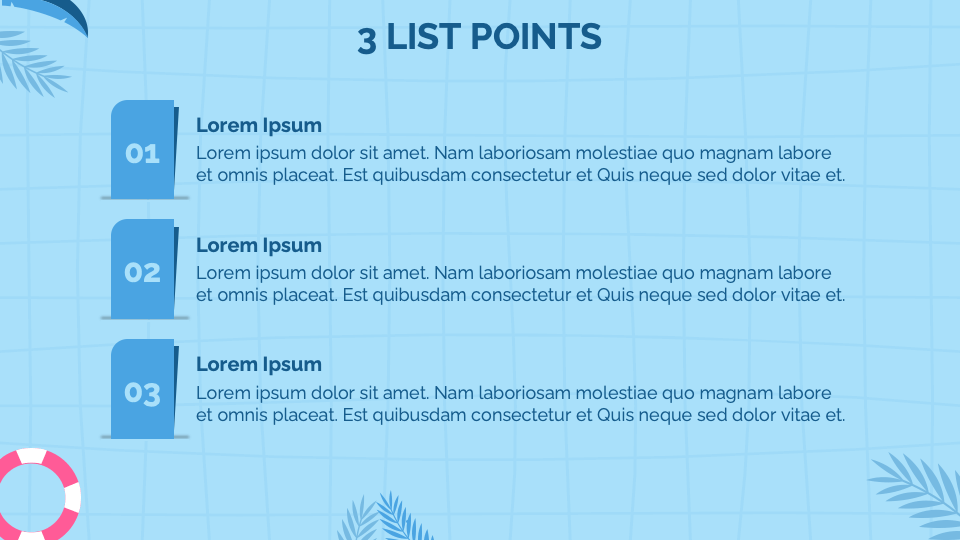 Free Swimming Presentation Theme for Google Slides and PowerPoint