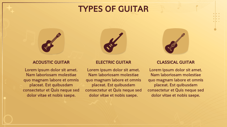 Free Guitar Presentation Theme for Google Slides and PowerPoint
