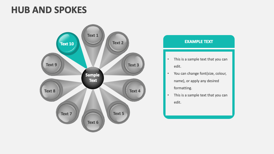 Hub and Spokes Template for PowerPoint and Google Slides - PPT Slides
