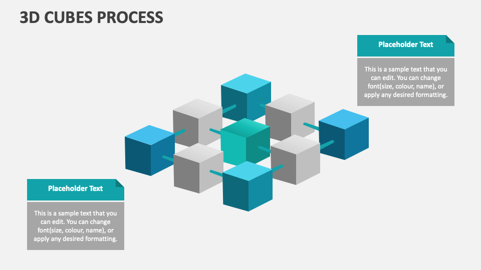 3D Cubes Process Template for PowerPoint and Google Slides - PPT Slides